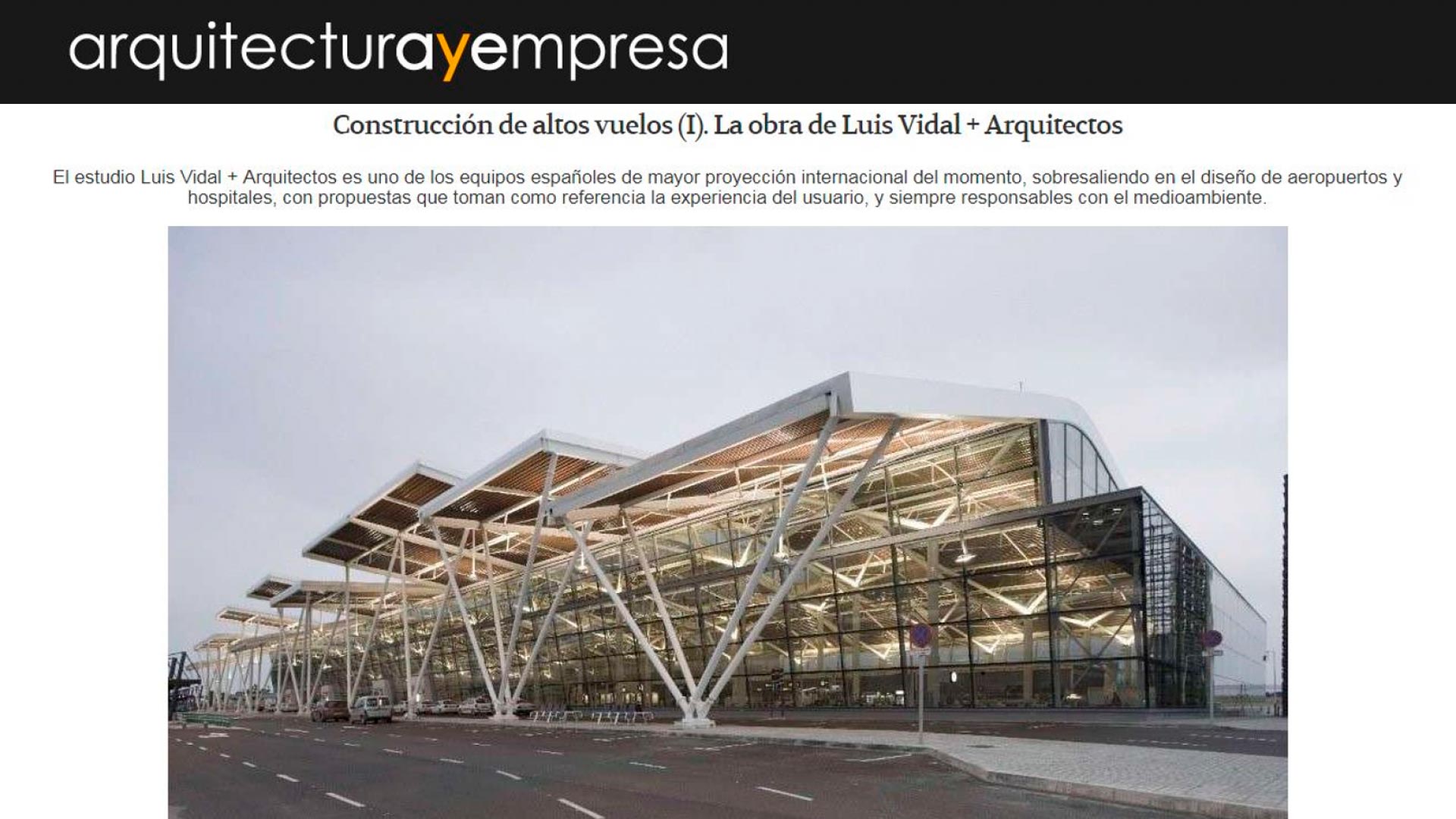 Noticias Sobre Arquitectura | Luis Vidal + Arquitectos